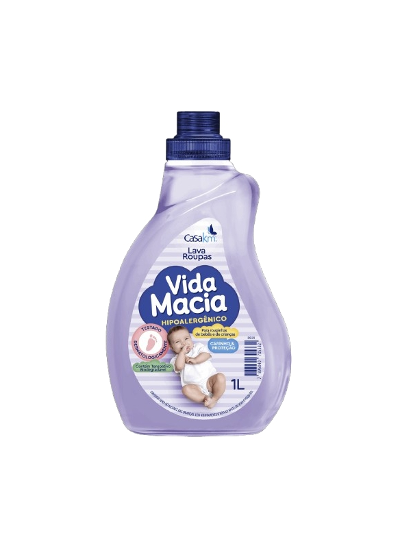 VIDA MACIA LAVA ROUPA LIQ 1L | Cercal Distribuidora de Alimentos